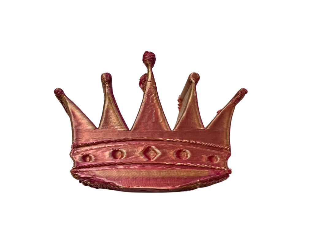Imperfect Princess Crown - Straw Topper (3D Print - multi colored - up ...